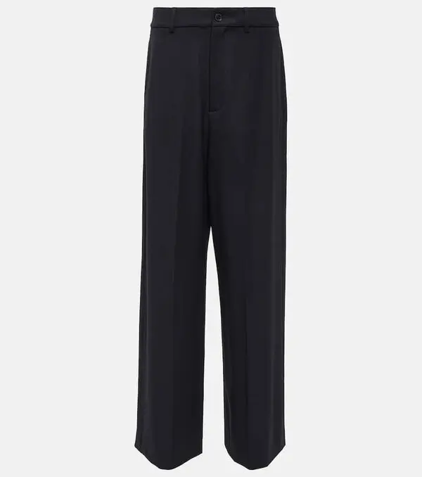 NILI LOTAN Johan Virgin Wool Wide-leg Trousers