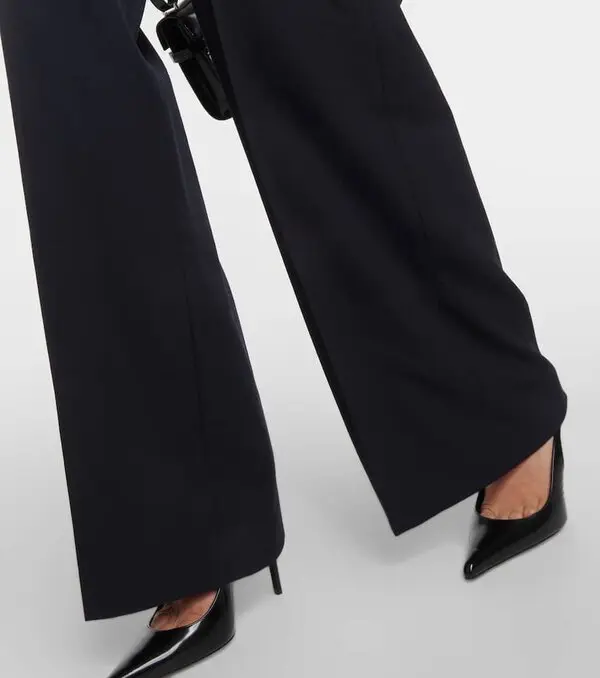 NILI LOTAN Johan Virgin Wool Wide-leg Trousers