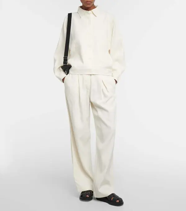 Co Pleated Wide-leg Trousers