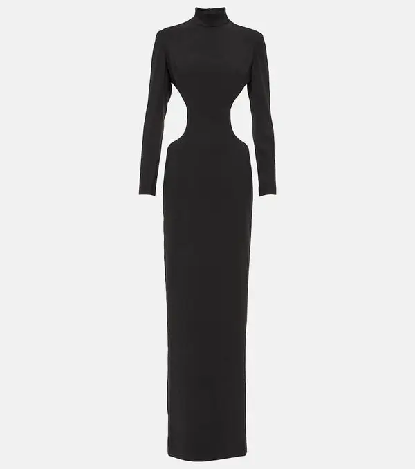 MONOT Cutout Crepe Gown