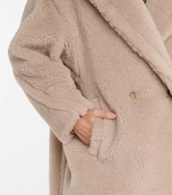 Max Mara Tedgirl Alpaca-blend Coat - Pink