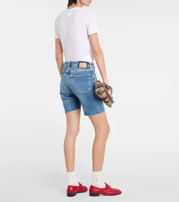 Ag High-rise Denim Shorts
