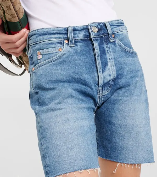 Ag High-rise Denim Shorts