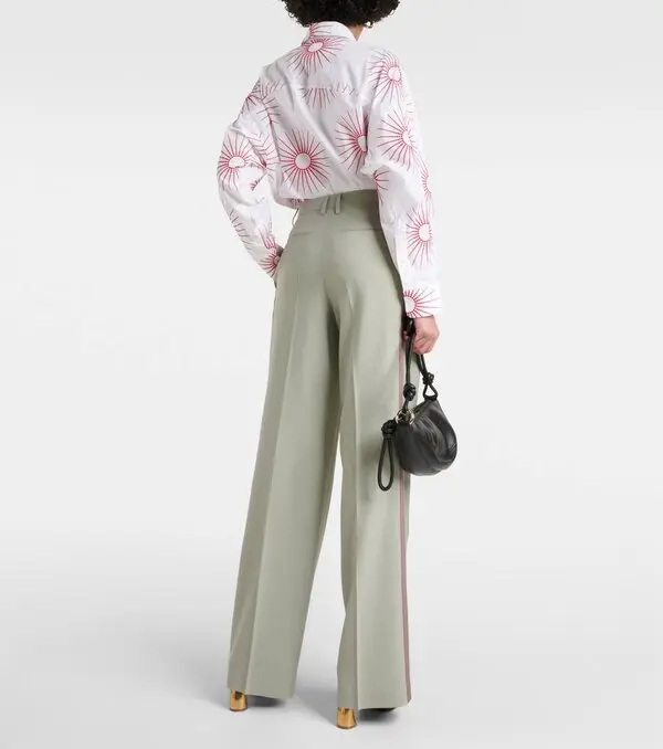 Dries Van Noten Mid-rise Straight Leg Trousers