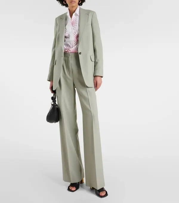 Dries Van Noten Mid-rise Straight Leg Trousers