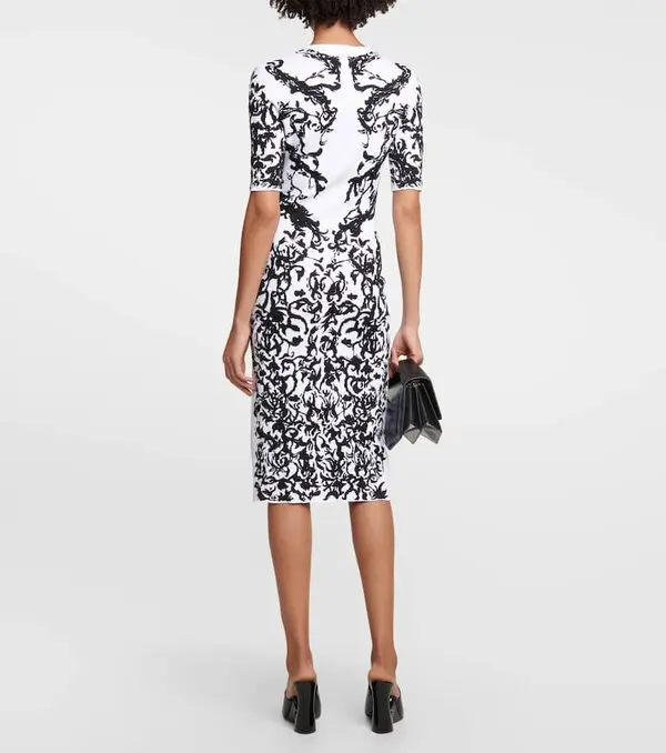 Alaïa Printed Midi Dress