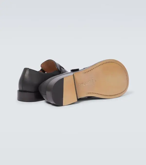 Loewe Campo Leather Derby Shoes
