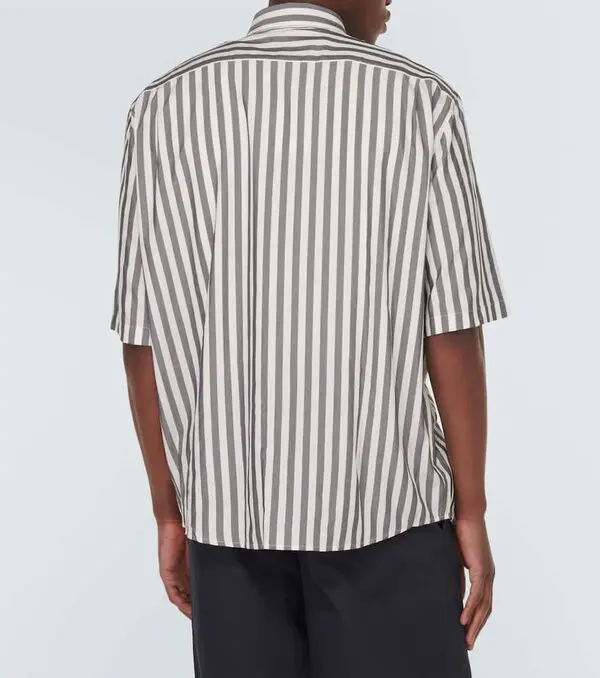 Acne Studios Oversized Striped Shirt - Black