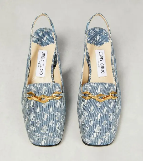 JIMMY CHOO Diamond Tilda 45 Slingback Pumps - Blue