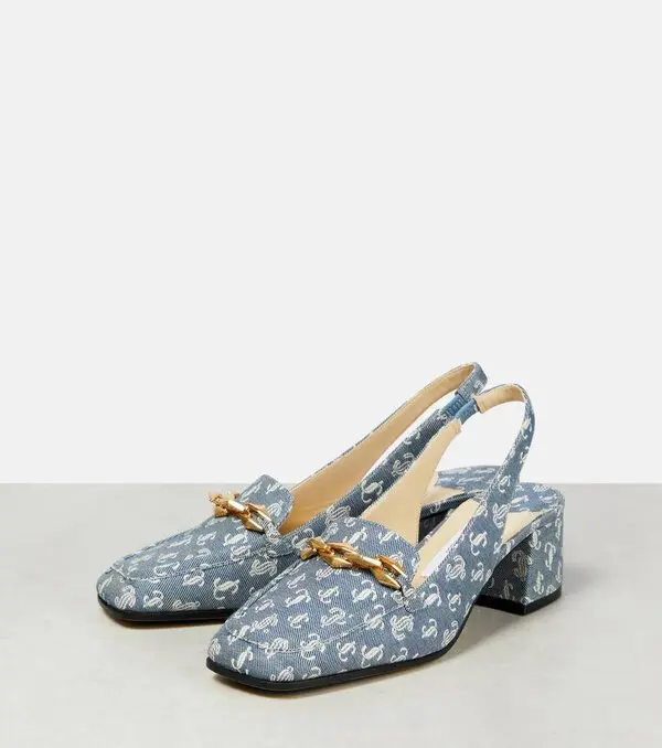 JIMMY CHOO Diamond Tilda 45 Slingback Pumps - Blue