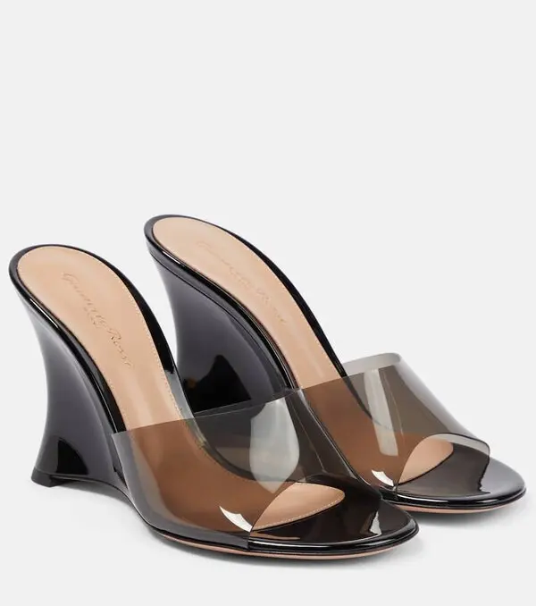 GIANVITO ROSSI Wedge Leather Sandals