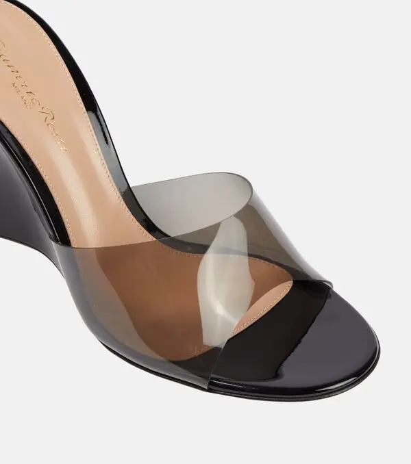 GIANVITO ROSSI Wedge Leather Sandals