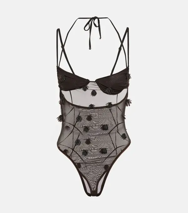 Jacquemus Applique Mesh Bodysuit