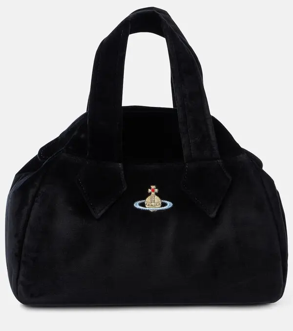 VIVIENNE WESTWOOD Archive Medium Velvet Shoulder Bag