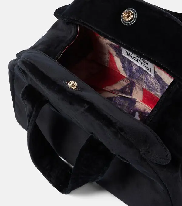 VIVIENNE WESTWOOD Archive Medium Velvet Shoulder Bag