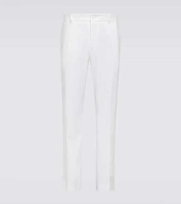 Dolce & Gabbana Linen-blend Straight Leg Trousers