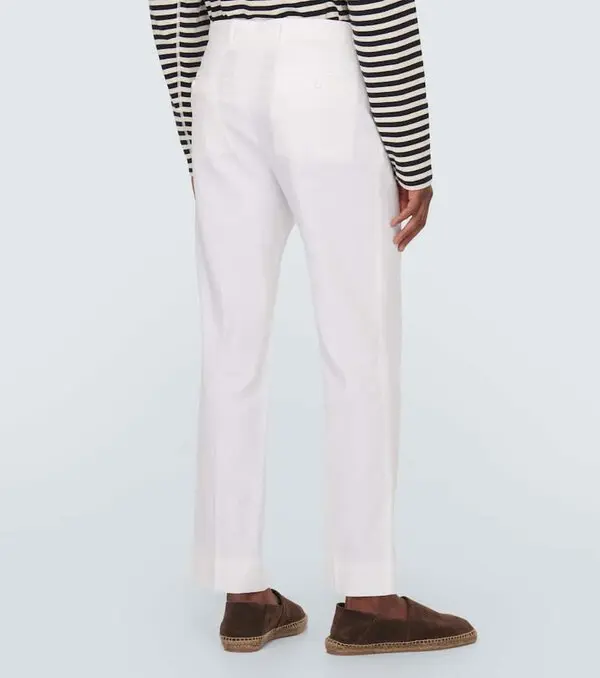 Dolce & Gabbana Linen-blend Straight Leg Trousers