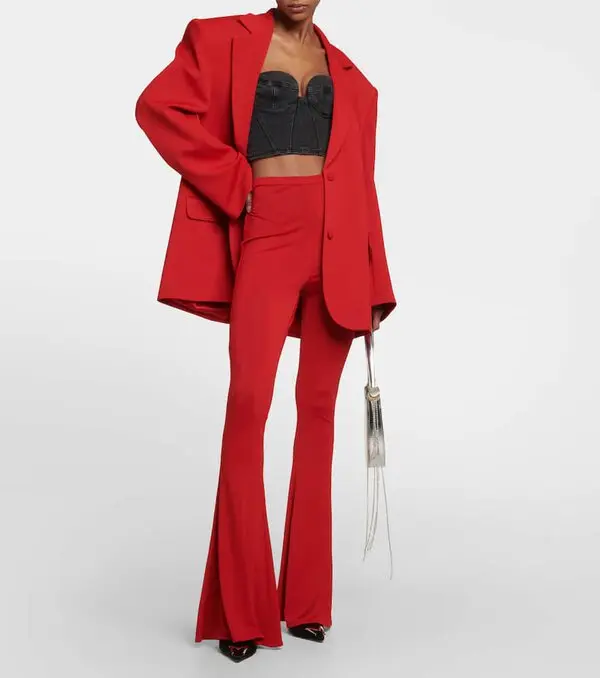 Magda Butrym High-rise Fla Leggings - Red