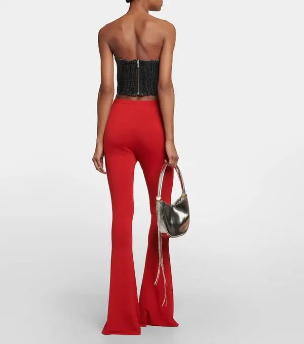 Magda Butrym High-rise Fla Leggings - Red