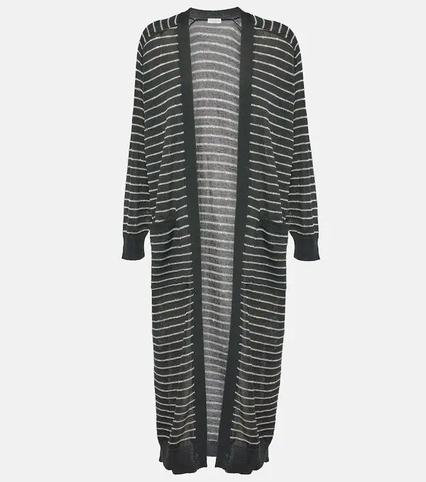 Brunello Cucinelli Striped Cotton Cardigan