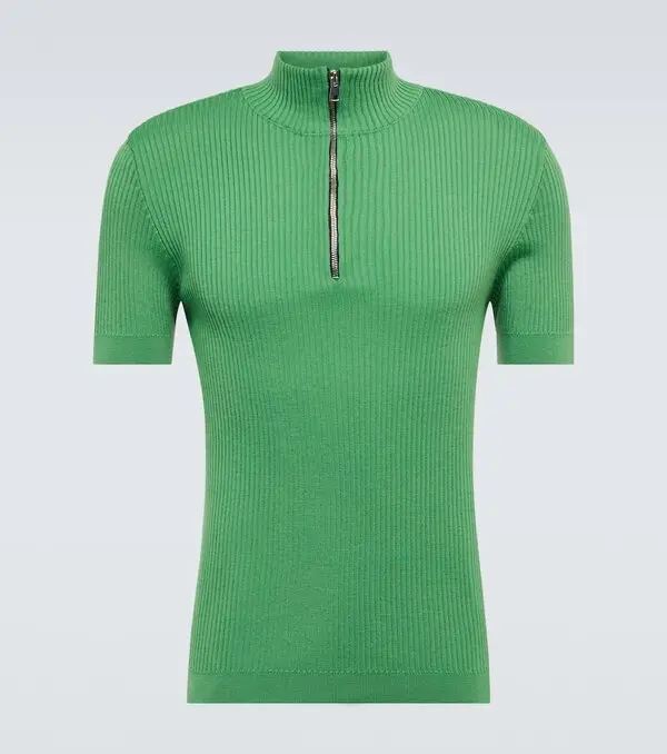 WINNIE N.Y.C Wool Half-zip Sweater