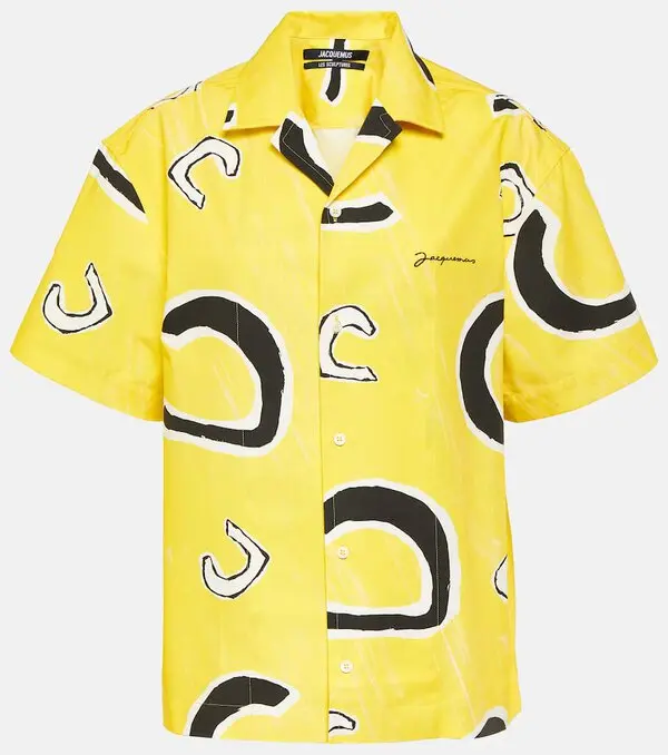 Jacquemus La Chemise Jean Printed Bowling Shirt - Yellow