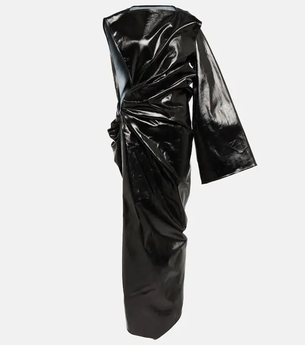 Rick Owens Asymmetrical Denim Gown