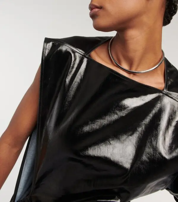 Rick Owens Asymmetrical Denim Gown