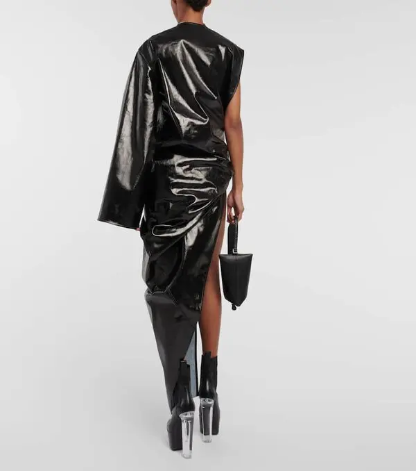 Rick Owens Asymmetrical Denim Gown