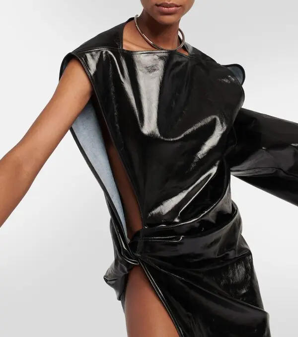 Rick Owens Asymmetrical Denim Gown