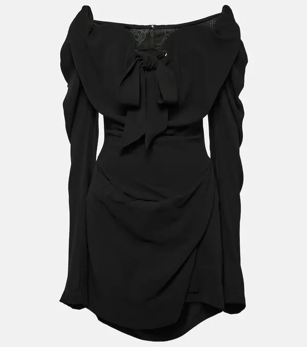 VIVIENNE WESTWOOD Draped Minidress With Bow Detail