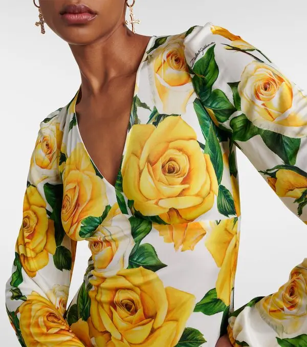 Dolce & Gabbana Floral-print Midi Dress