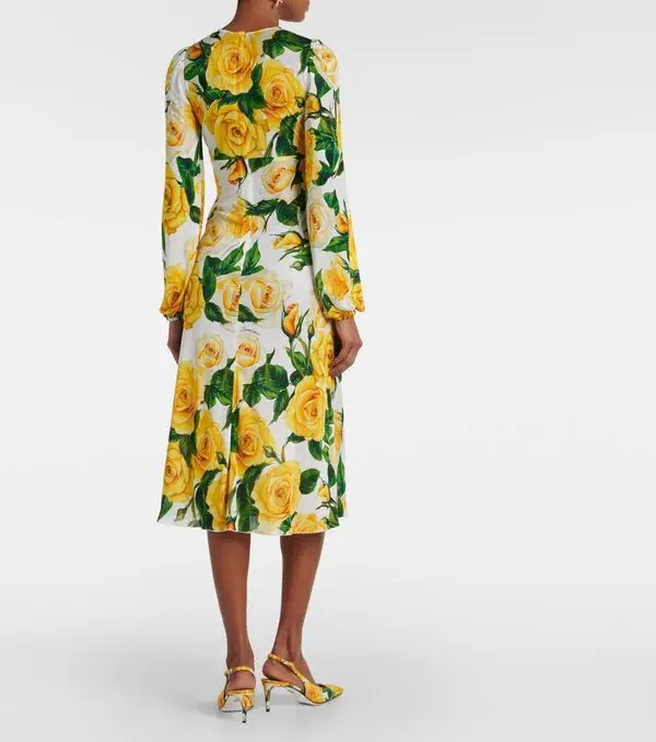 Dolce & Gabbana Floral-print Midi Dress