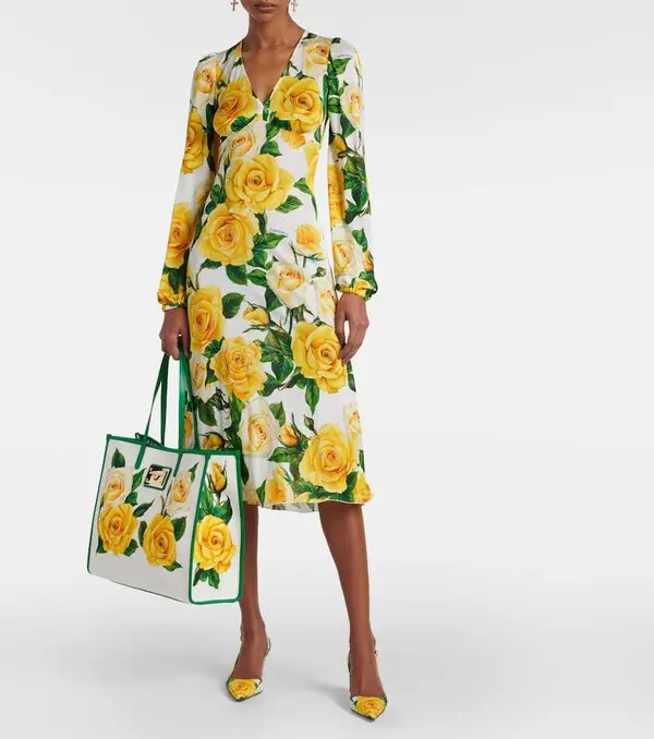 Dolce & Gabbana Floral-print Midi Dress