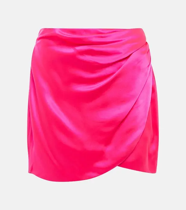 THE SEI Silk Wrap Miniskirt