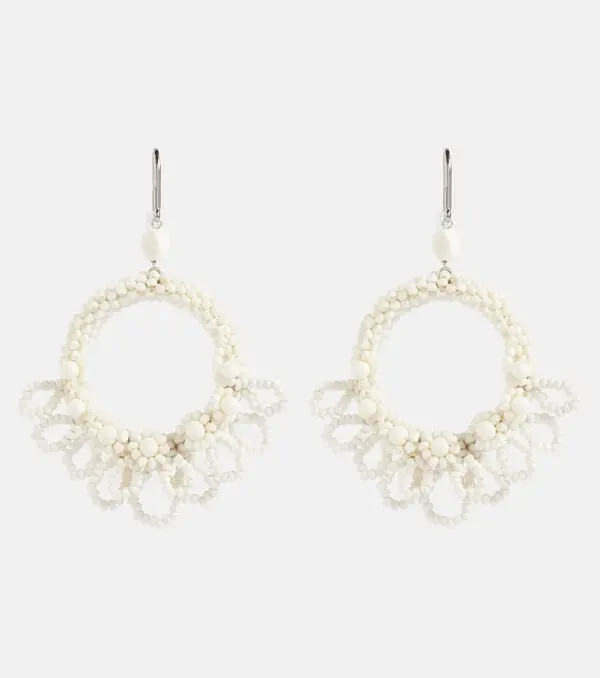 Isabel Marant Talasi Beaded Earrings - Beige