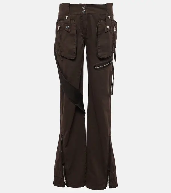 Blumarine Low-rise Cargo Pants - Brown