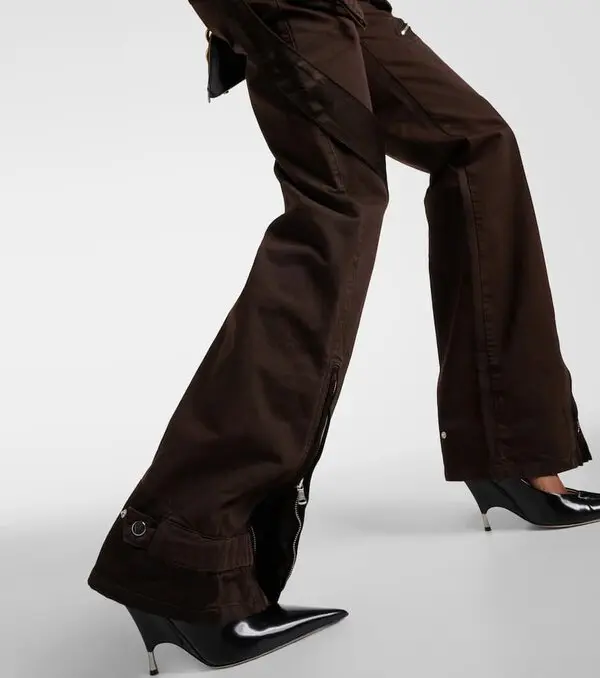 Blumarine Low-rise Cargo Pants - Brown