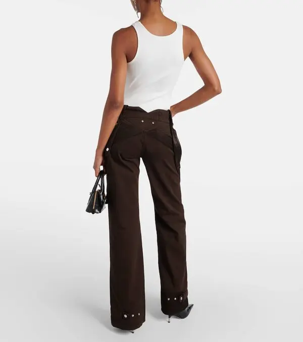 Blumarine Low-rise Cargo Pants - Brown