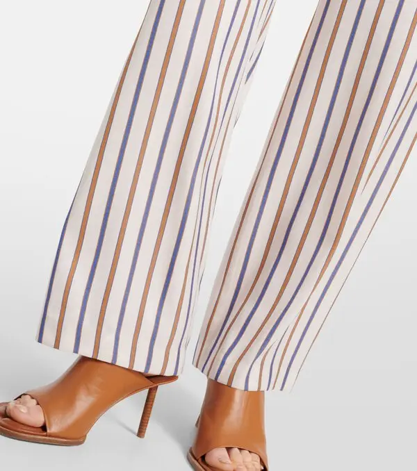 Veronica Beard Grigore Striped Wide-leg Pants