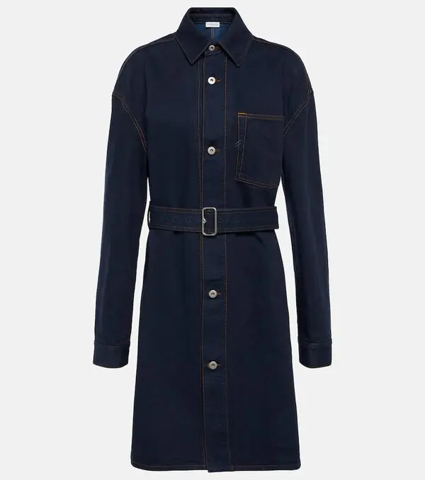 Burberry Belted Denim Shirt Dress