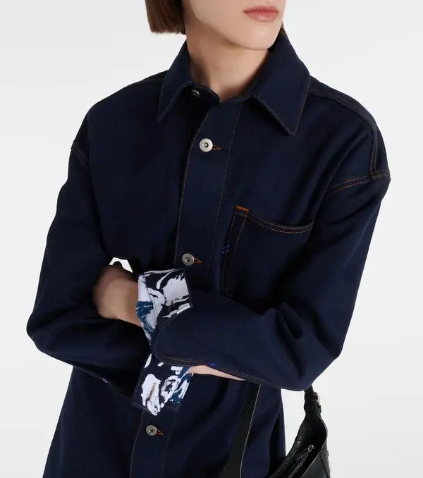 Burberry Belted Denim Shirt Dress