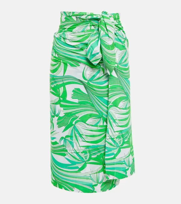 Melissa Odabash Pareo Printed Beach Cover-up - Green