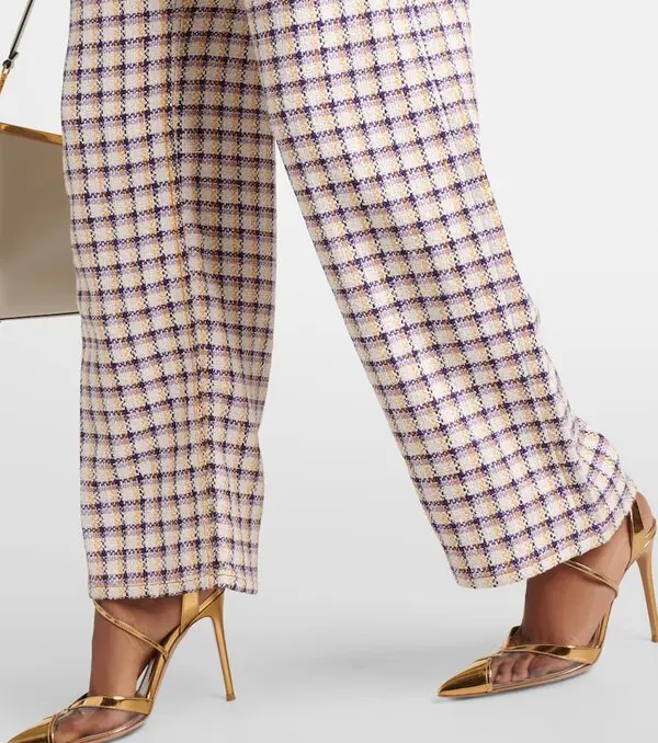 Etro Checked Wide-leg Pants