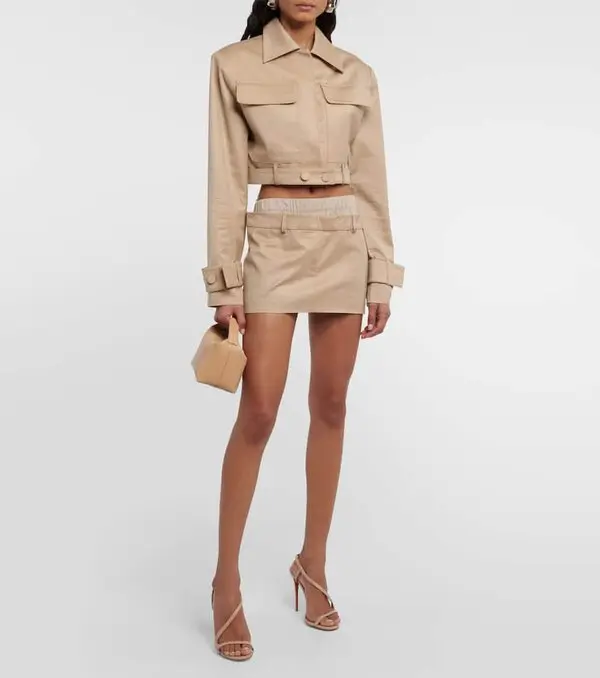 AYA MUSE Cropped Wool-blend Jacket