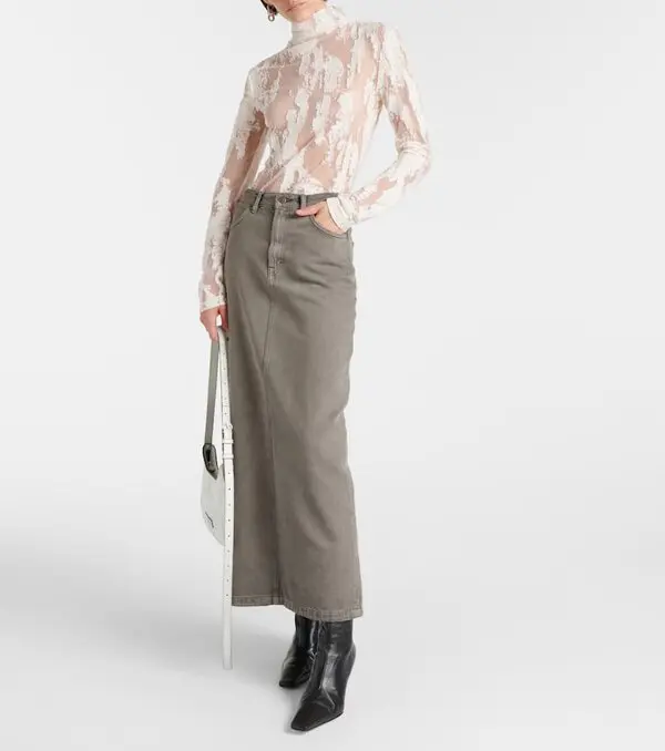 Acne Studios Philo Denim Maxi Skirt