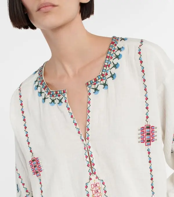 Isabel Marant Étoile Clarisa Embroidered Blouse