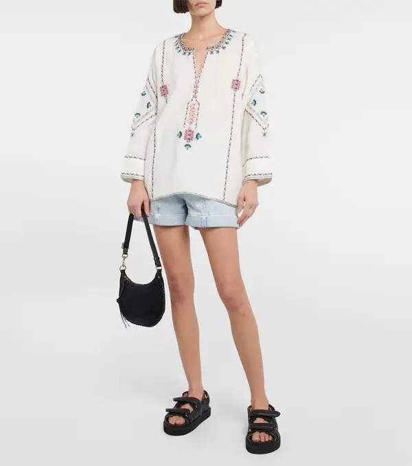 Isabel Marant Étoile Clarisa Embroidered Blouse