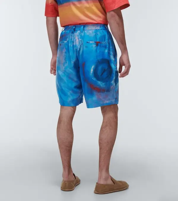 Marni Printed Silk Shorts