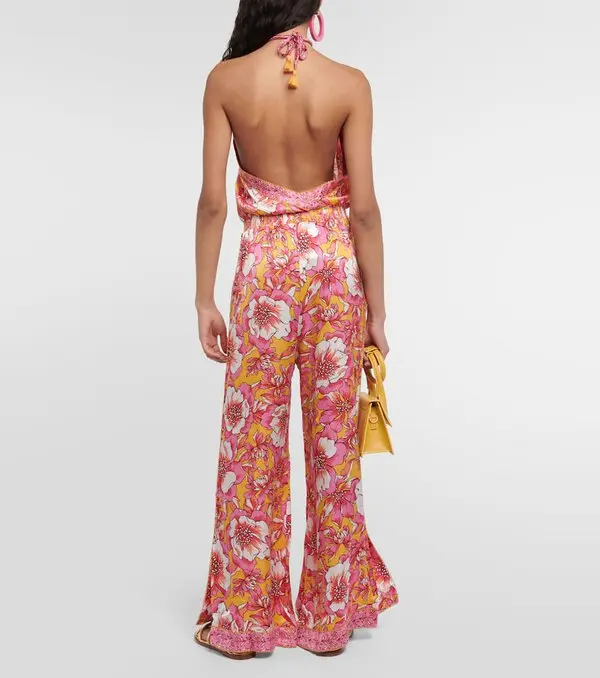 Poupette St Barth Isabelle Printed Halterneck Jumpsuit
